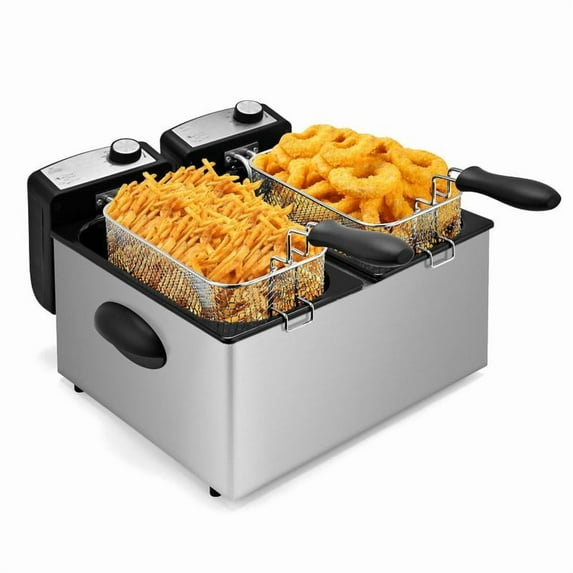 Deep Fryer 3 Liter Capacity,1500W Oil Fryer with Adjustable Temperature ...