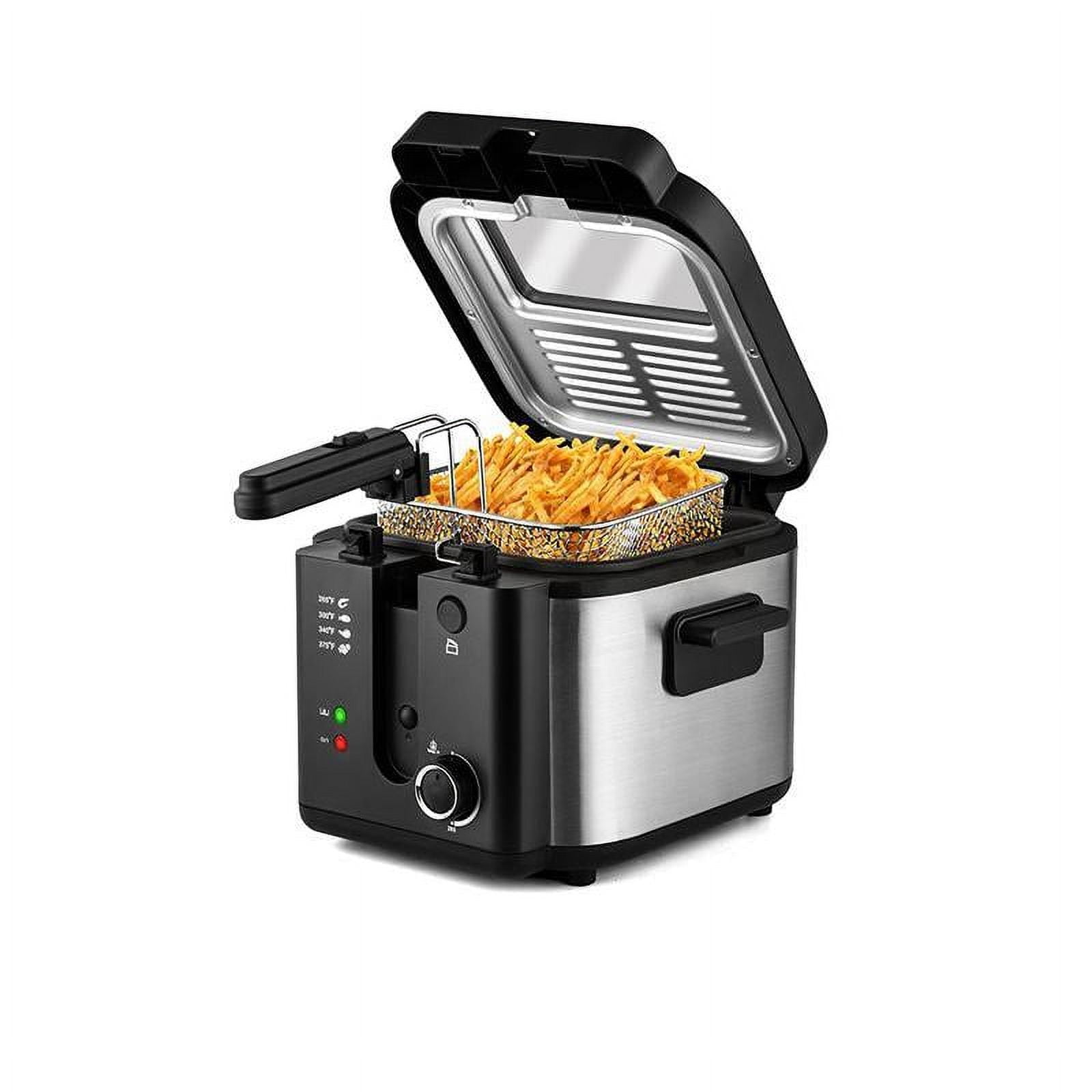 Deep Fryer with Basket, 1500W Electric Deep Fryer, Temperature Control ...