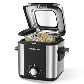 OVENTE Electric Deep Fryer 1.5L, Adjustable Temperature, Viewing Window ...