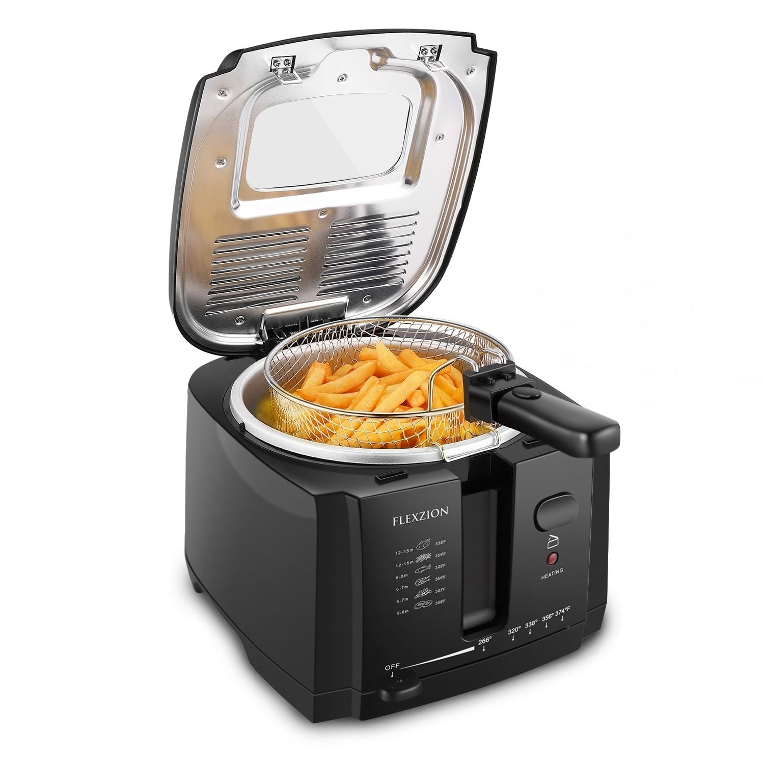 Deep Fryer with Basket Electric Deep Fat Fryer Cooker with 2 Liter Oil ...