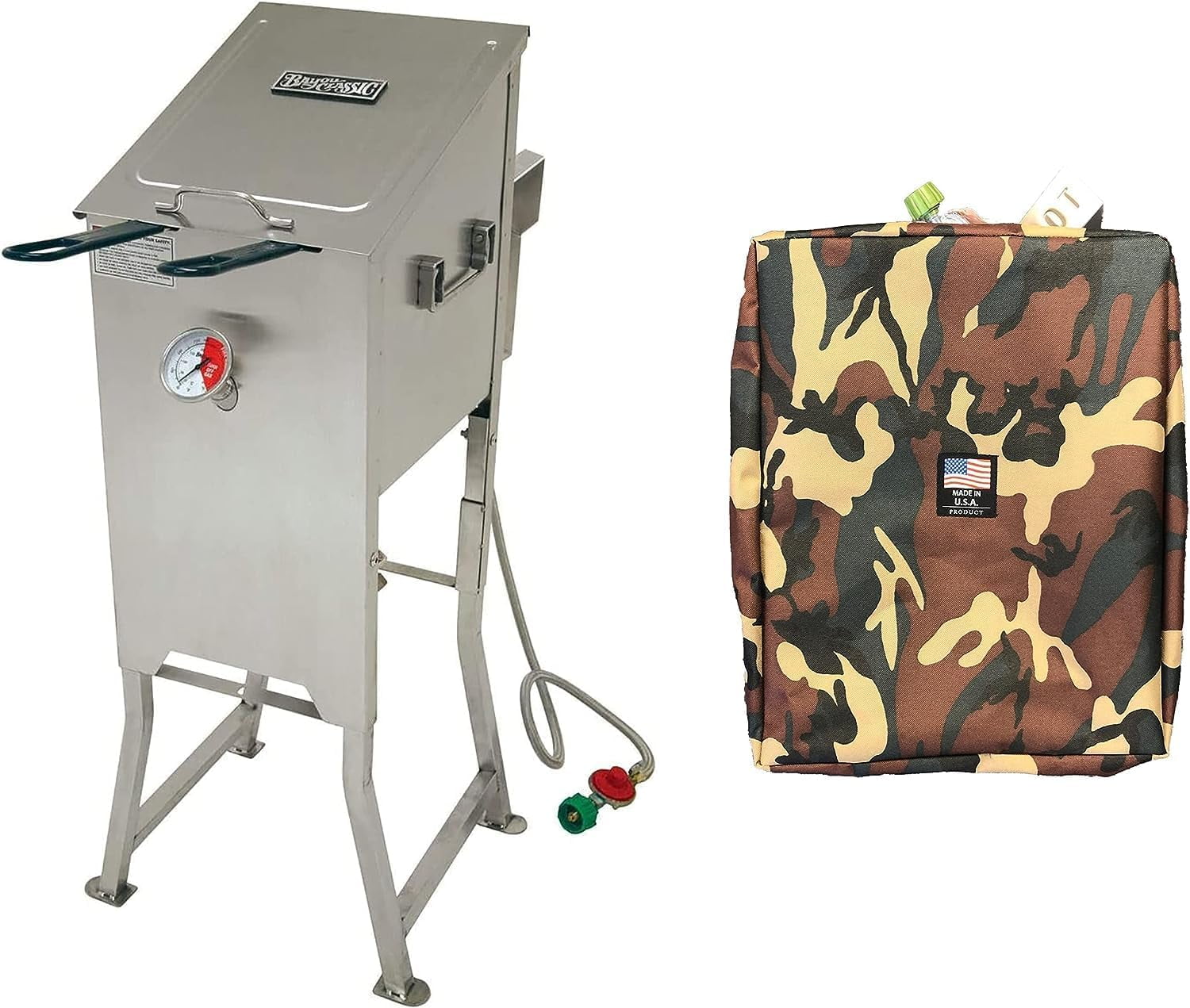 Deep Fryer Bikini Cover for Bayou Classic 4 Gallon Deep Fryer Custom Made Compatible with 700 ...