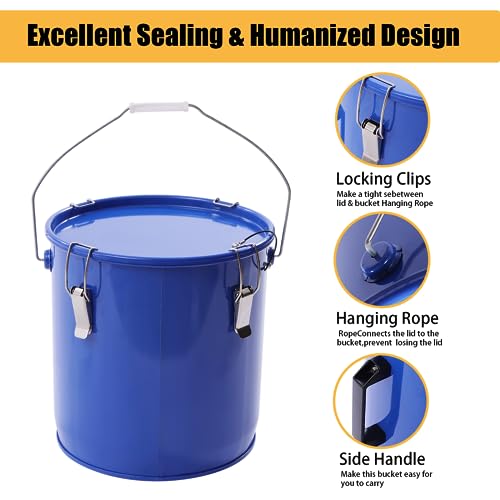 Deep Fryer Oil Storage Container, Oil Transport Container 6 Gal Metal ...