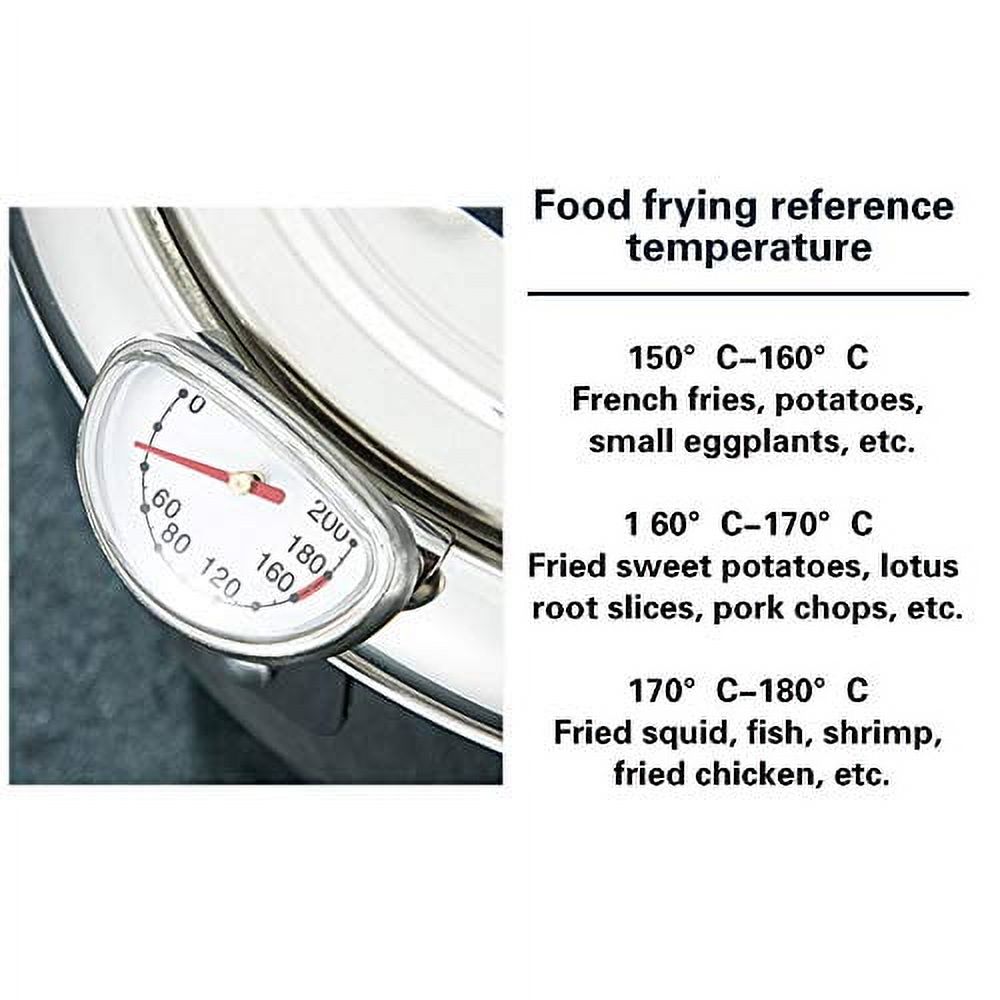 Deep Fryer Pot,Temperature Control Fryer Japanese-style Tempura Deep ...