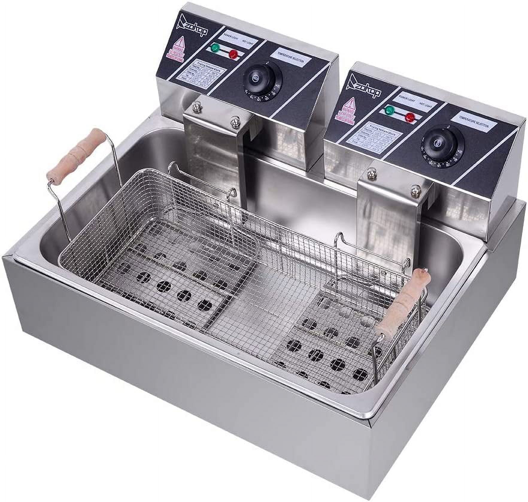 Deep Fryer with Single Big Frying Basket, 110V Oil Consumption 12.7Qt ...