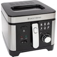 Deep Fryer with Adjustable Temperature Control, Nonstick Basket, Easy ...