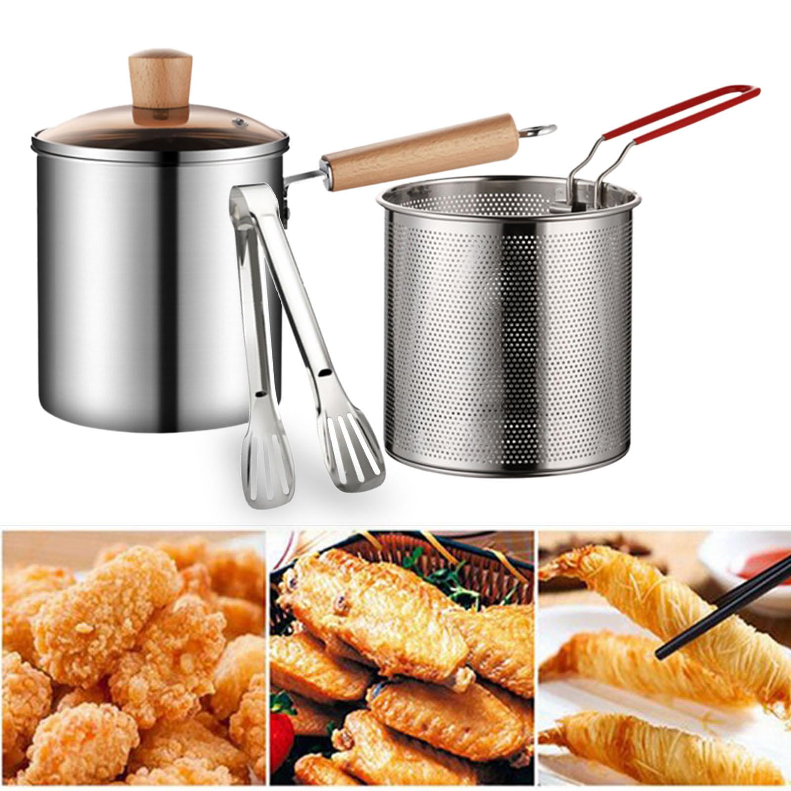 Deep Fryers Frying Pot Multifunction Kitchenware Pot and Lids Japanese ...