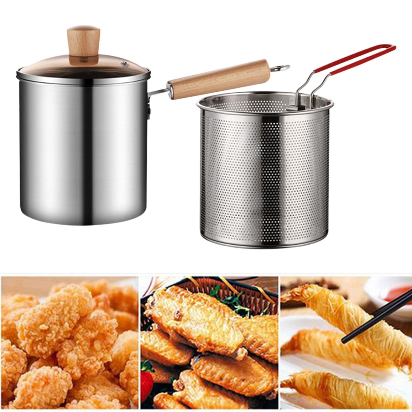 Deep Fryers Frying Pot Multifunction Kitchenware Pot and Lids Japanese ...