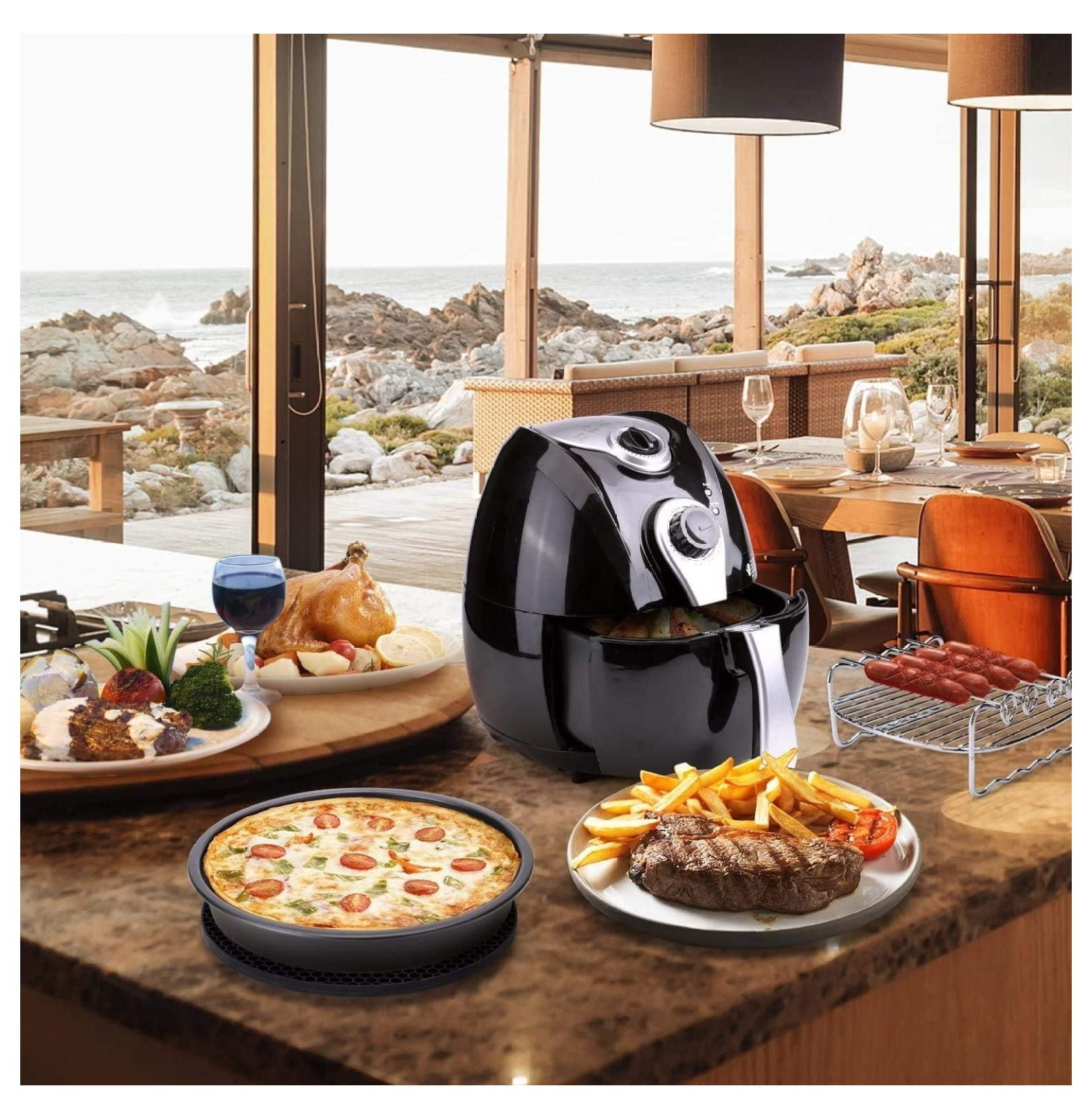 Deep Fryers Universal Air Fryer Accessories Including Cake Barrel ...