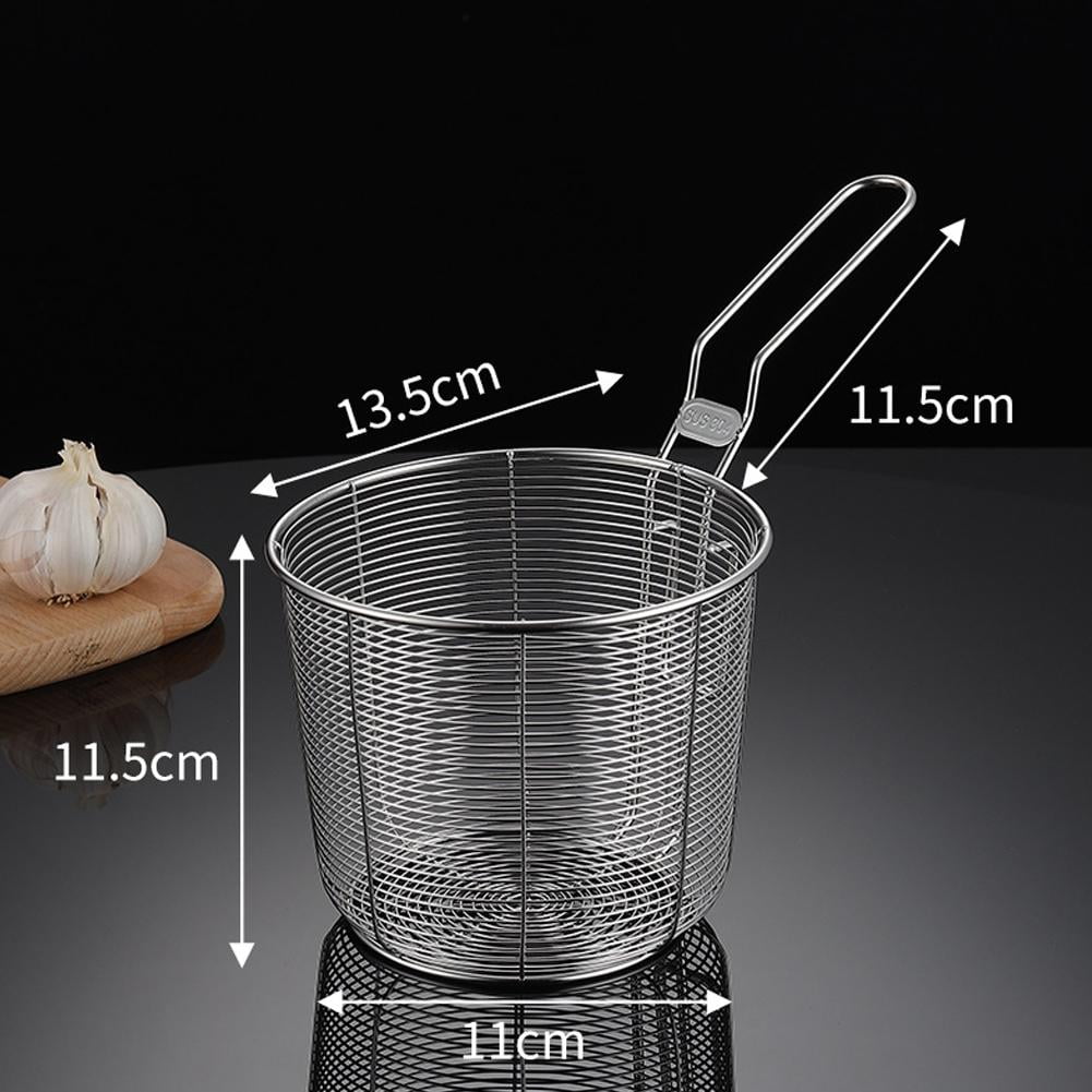 Deep Frying Basket 304 Stainless Steel Filter Snack Shop Deep Frying ...