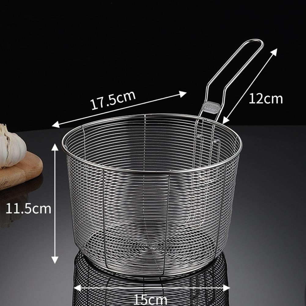 Deep Frying Basket 304 Stainless Steel Filter Snack Shop Deep Frying ...