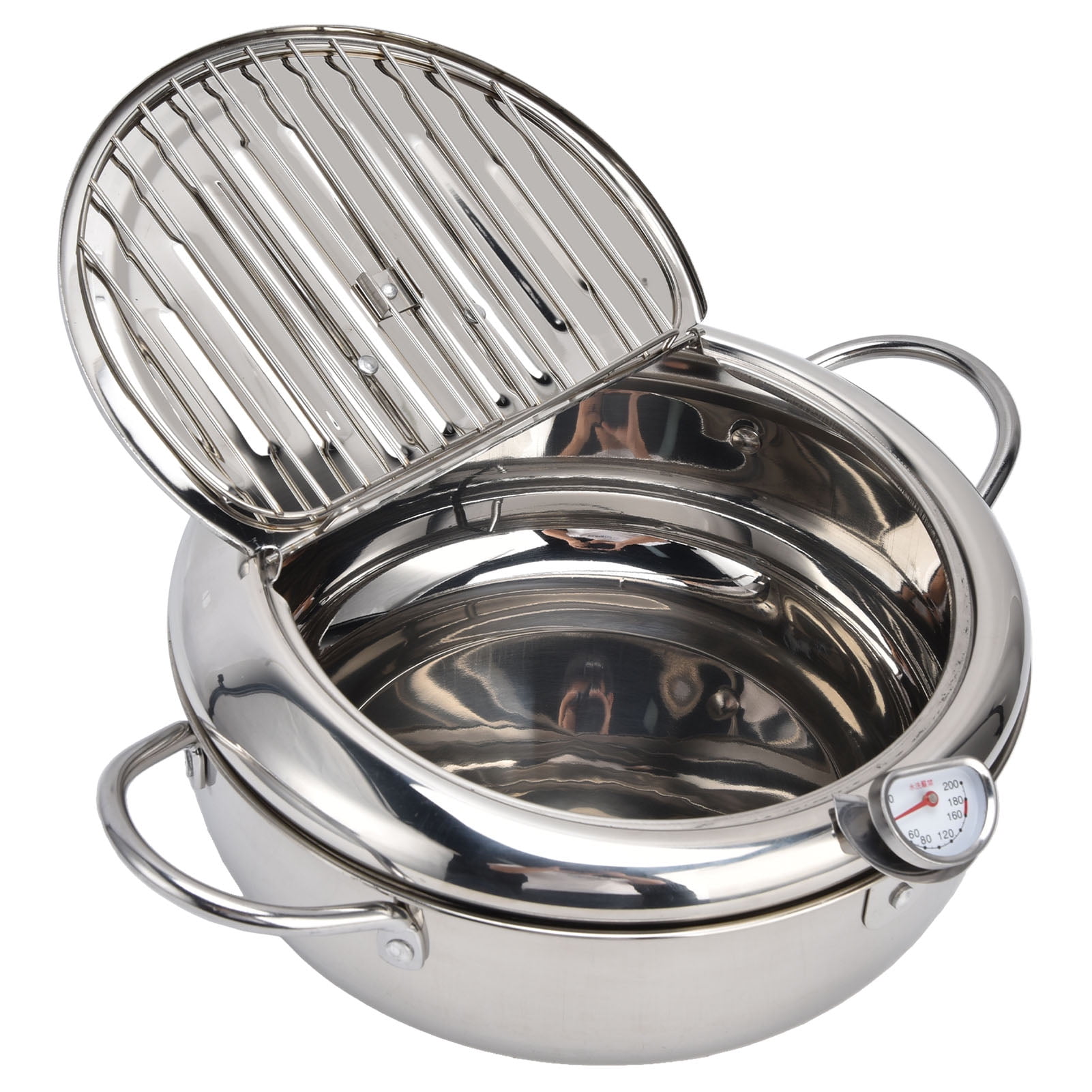 Deep Frying Pot, 304 Stainless Steel Frying Pot Temperature ...