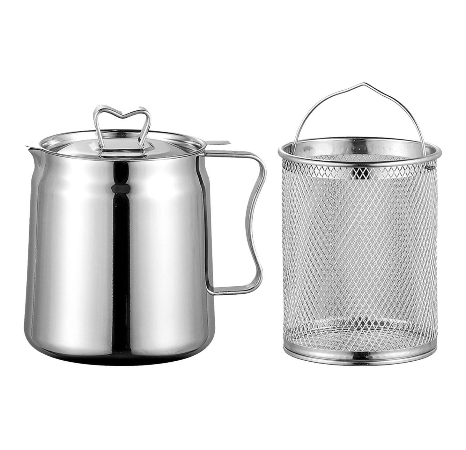 Deep Frying Pot Grease Can Milk Warmer Pot French Fries Cooker Oil ...