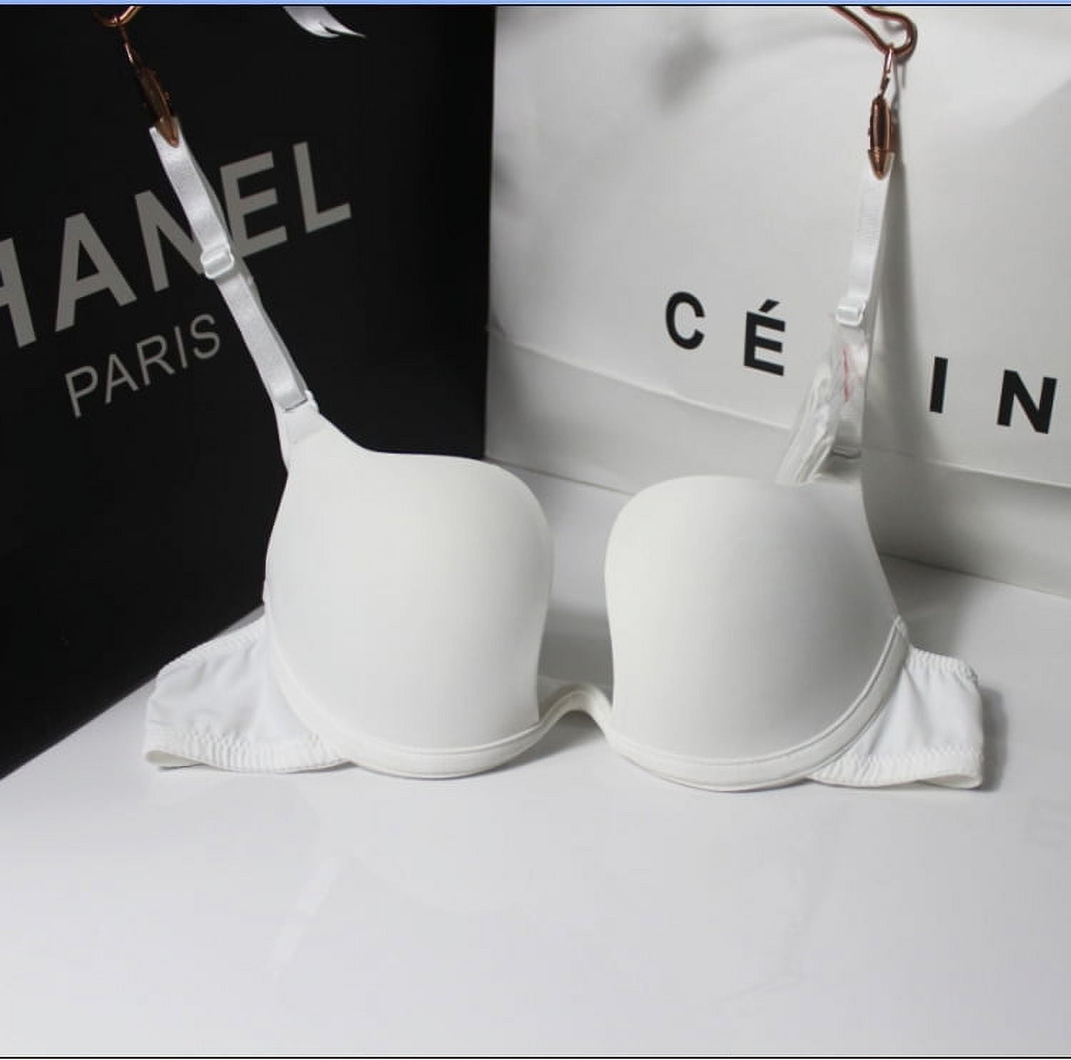 Deep Gather Bra Ultra Low-cut Backless Wedding Dress Evening Dress ...