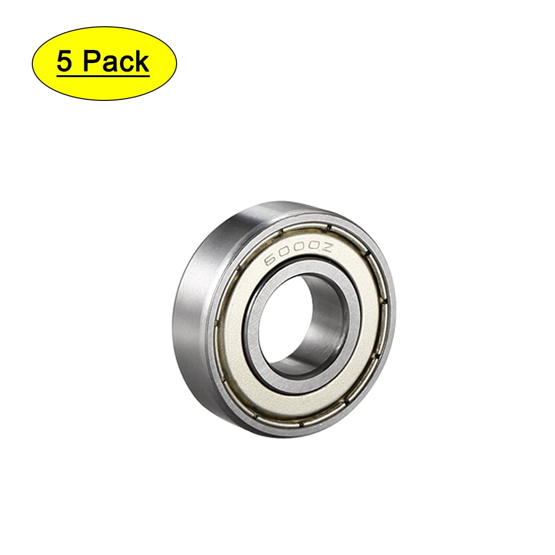 Deep Groove Ball Bearing 6000Z Single Shield, 10mmx26mmx8mm Chrome ...