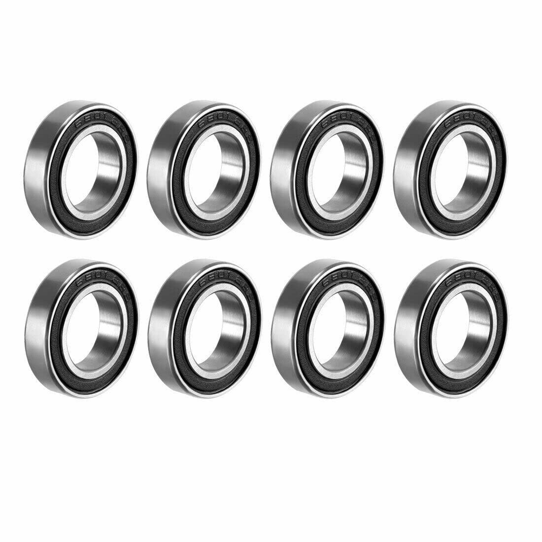 Deep Groove Ball Bearing 6801-2RS Double Sealed 12mmx21mmx5mm Carbon ...