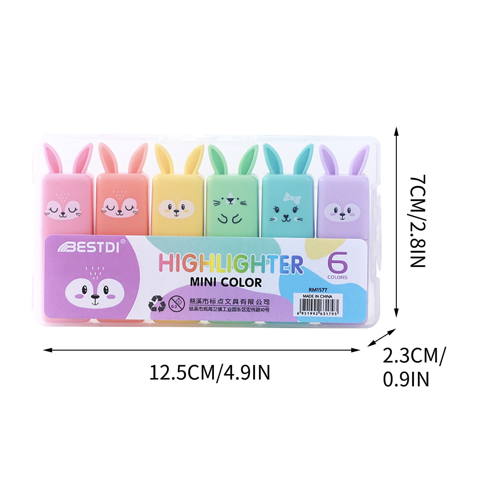 Deep Hole Marker Pens Color Highlighter Style 4 / 5 / 6 Colors ...