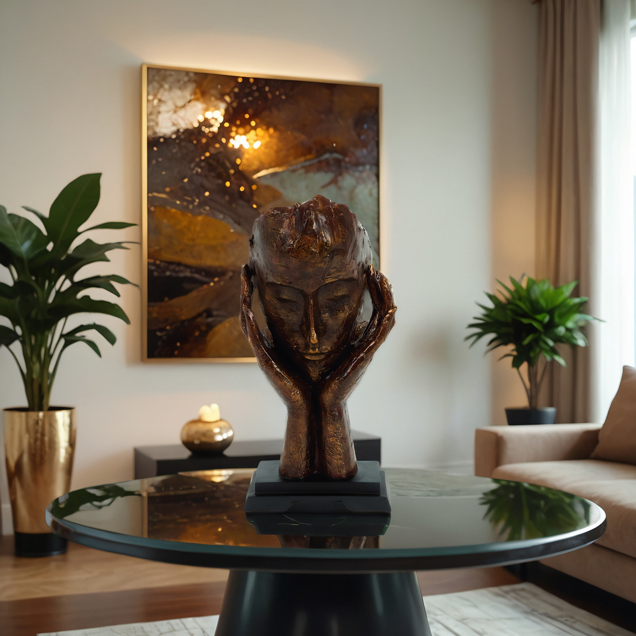 Deep In Thought 16-Inch Tabletop Sculpture Bust Decor - Walmart.com