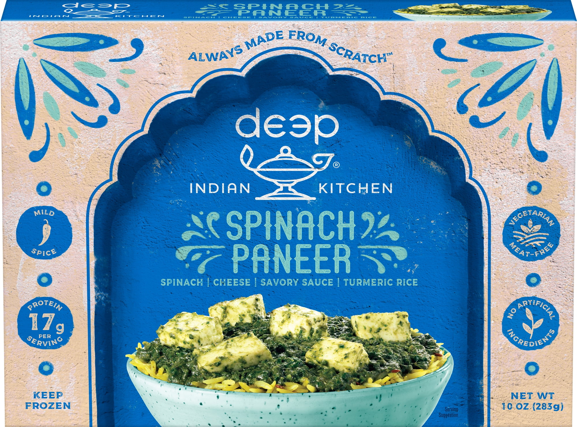 Deep Indian Kitchen Palak Paneer, 10 Ounce -- 12 per case. - Walmart.com
