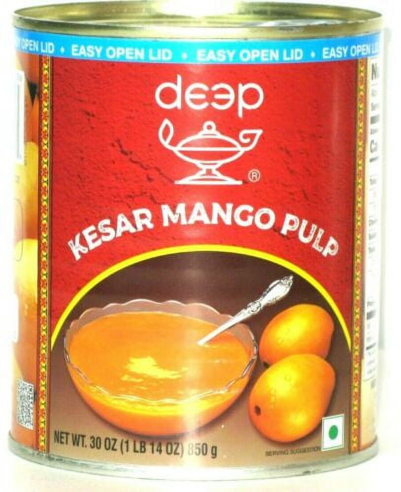 Deep Kesar Mango Pulp 30 oz can Pack of 2 - Walmart.com