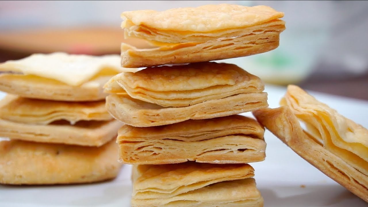 Deep Khari Biscuits (Puff Pastry) - Original Plain 7 oz. box Pack of 2 ...