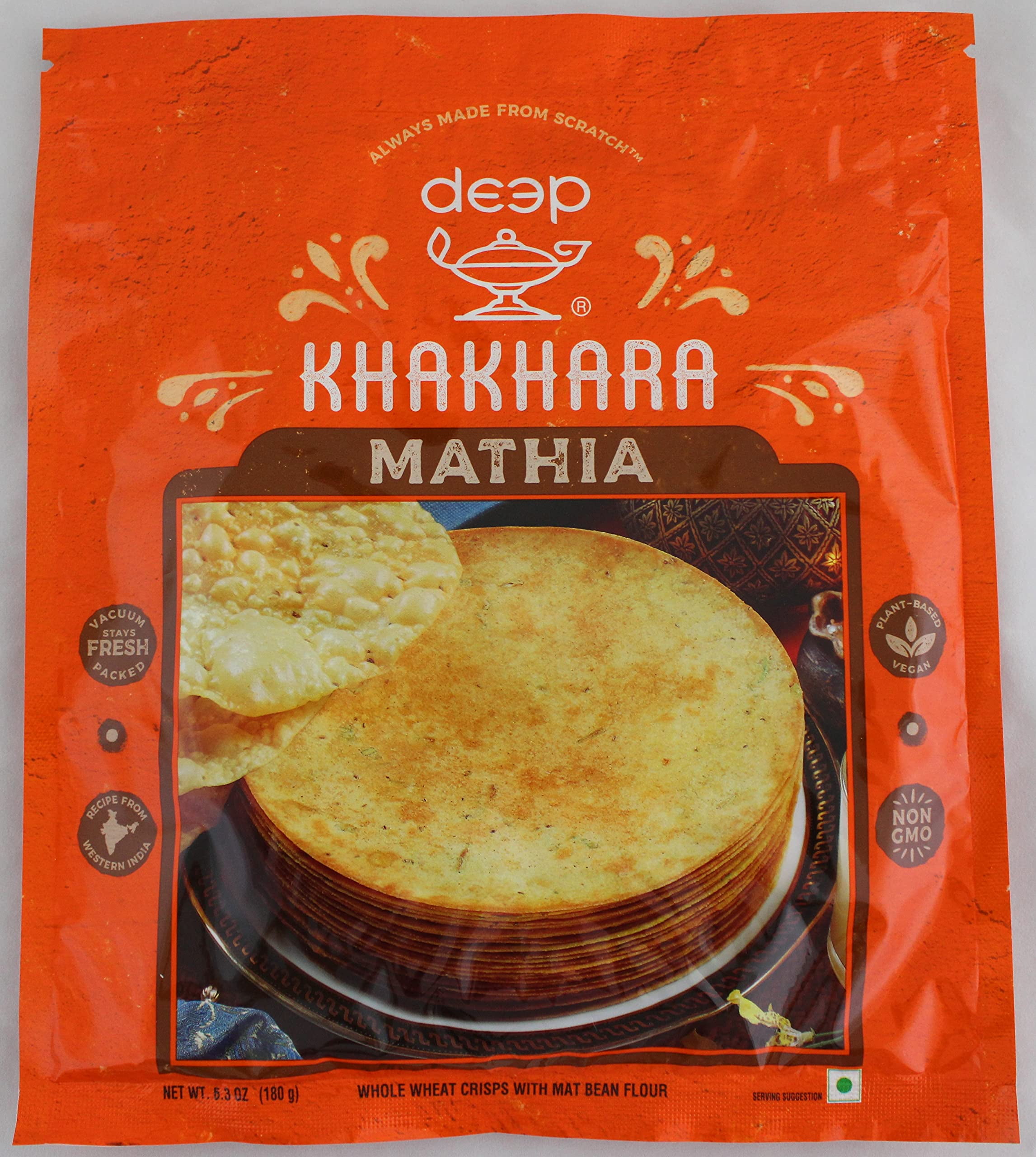 Deep Mathiya Khakhara - YPF5 6.3 oz | 100% Natural Ingredient | Crispy ...
