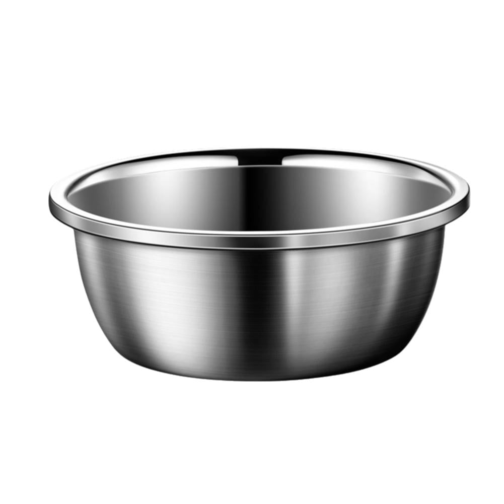 Deep Mixing Bowl Cooking Baking Stainless Steel Kitchen Food Prep ...