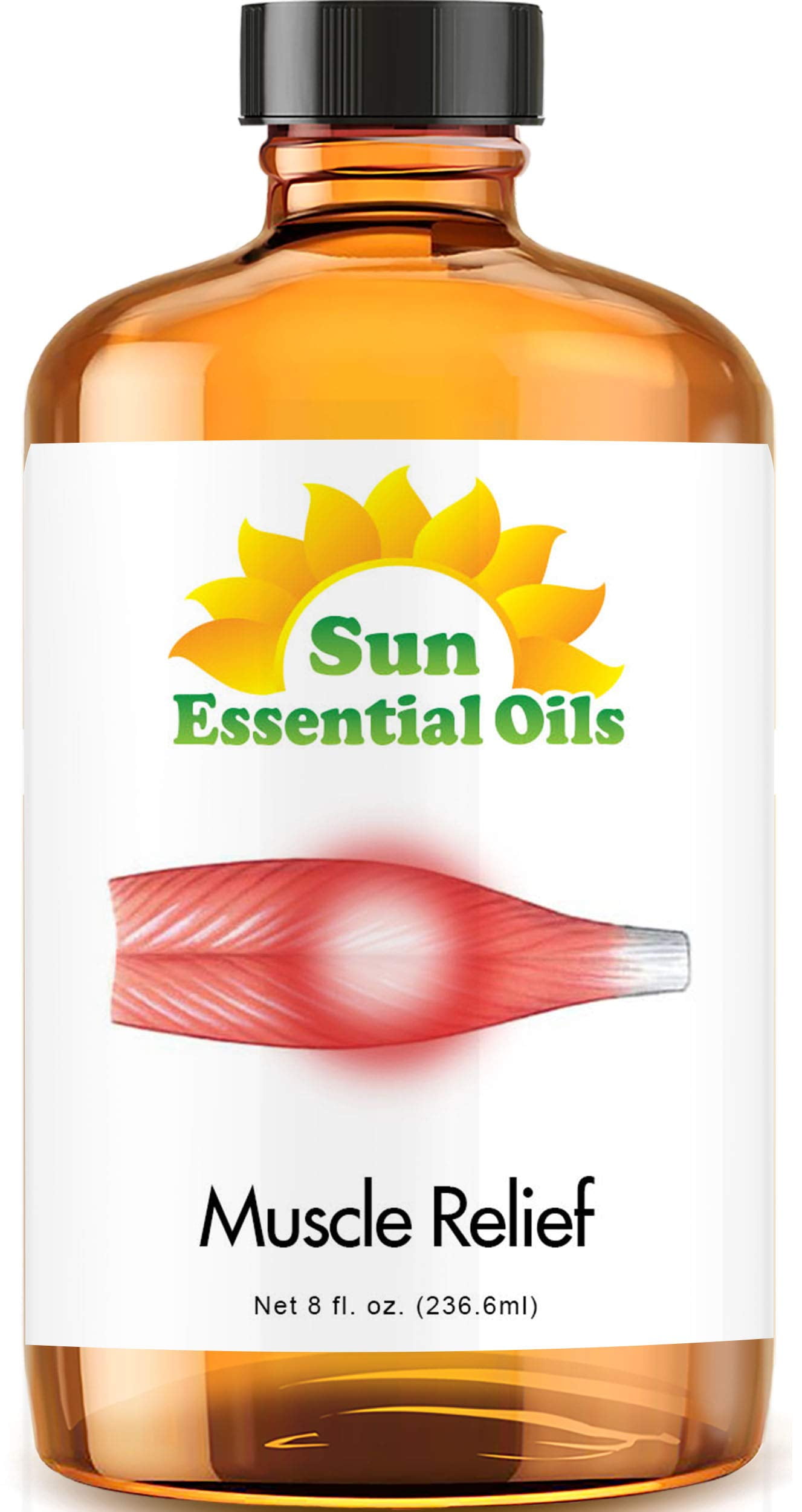 Deep Muscle Relief Blend Essential Oil (Huge 8oz Bottle) Bulk Deep Muscle Relief Blend Oil - 8 ...