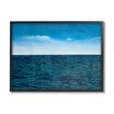 Ocean Waves Beach Reeds Coastal Painting White Framed Art Print Wall ...