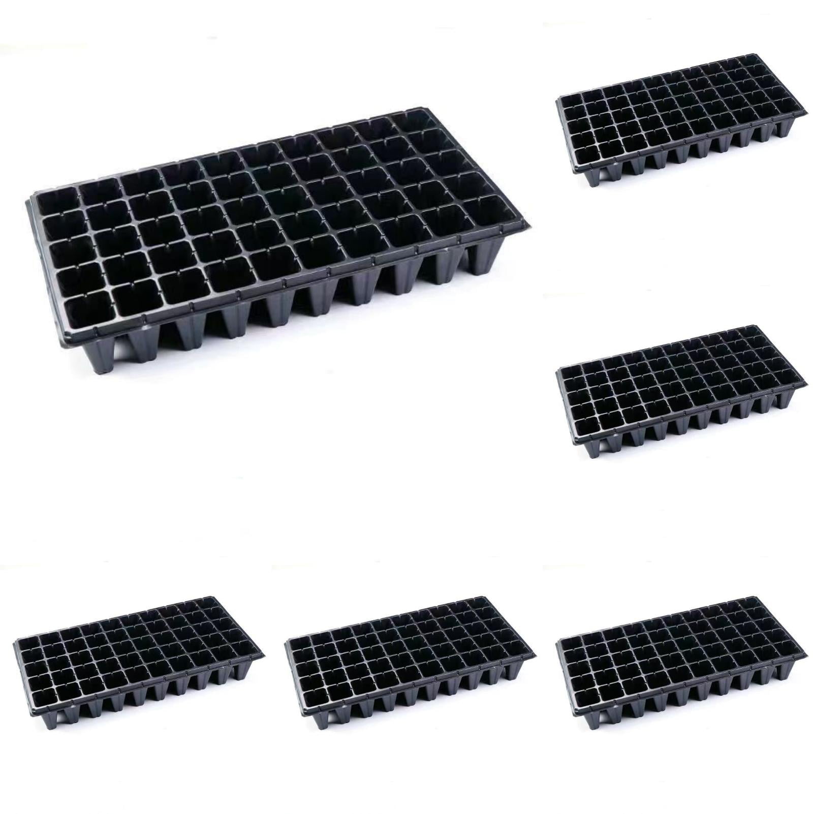 Deep Plug Starter Trays - 5 Pack Thick Nursery Trays, Durable Reusable ...