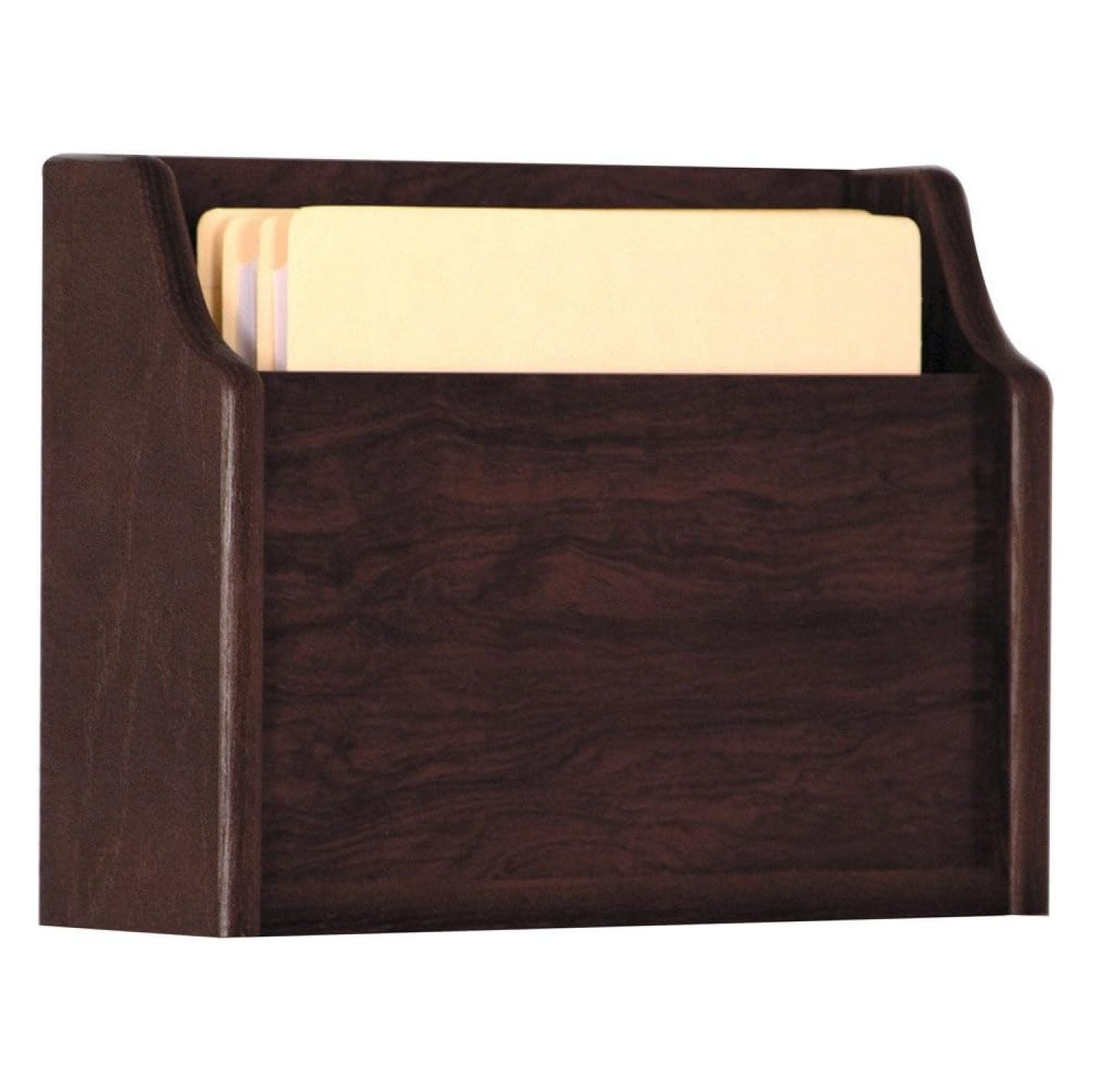 Deep Pocket File Holder, Letter Size, Mahogany - Walmart.com