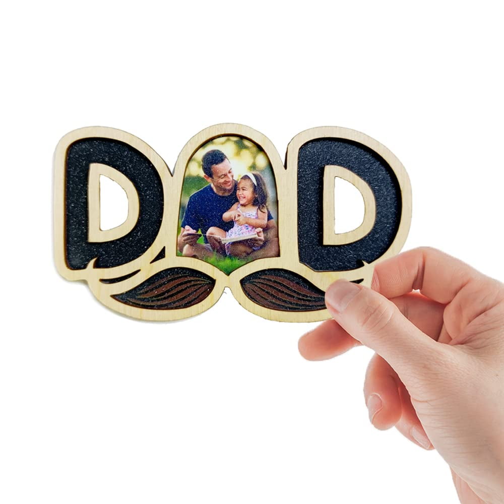 Deep Print Customized Photo Fridge Magnets Best DAD Fathers Day Special ...