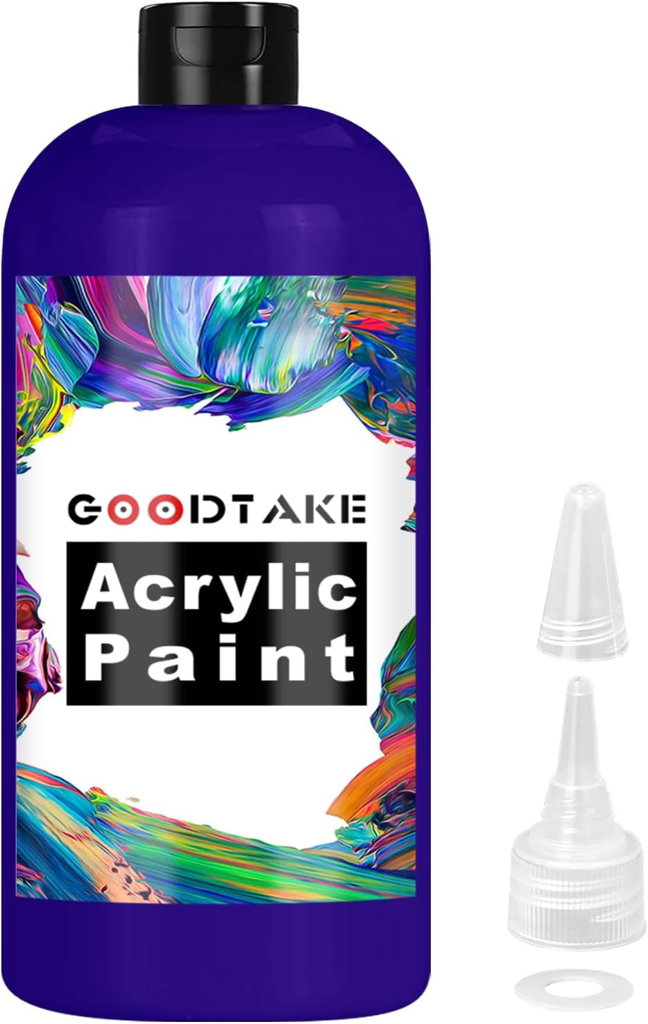 Deep Purple Acrylic Paint, Titanium White Paint (200ml / 7oz) Bottle ...