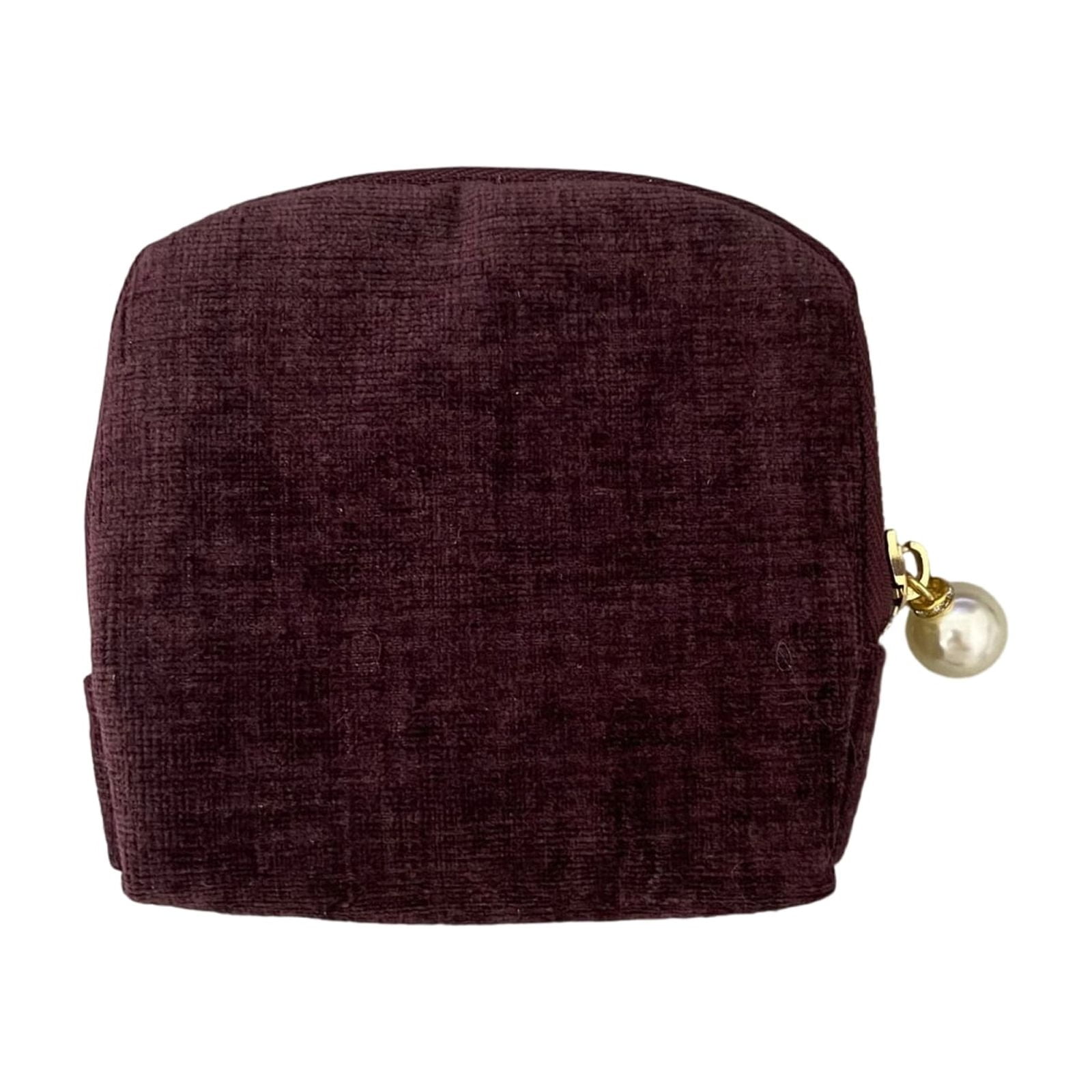 Deep Purple Jewelry Organizer Pouch With Multiple Compartments For ...