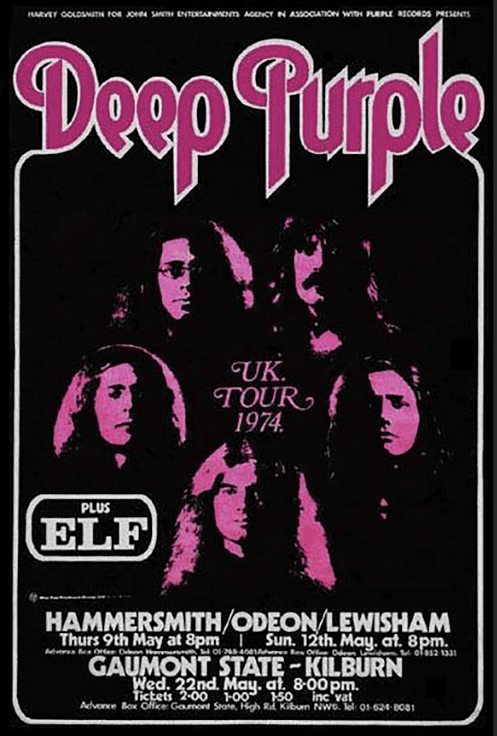 Deep Purple Poster 24x36 - Legendary Rock Band Music Classic Art ...