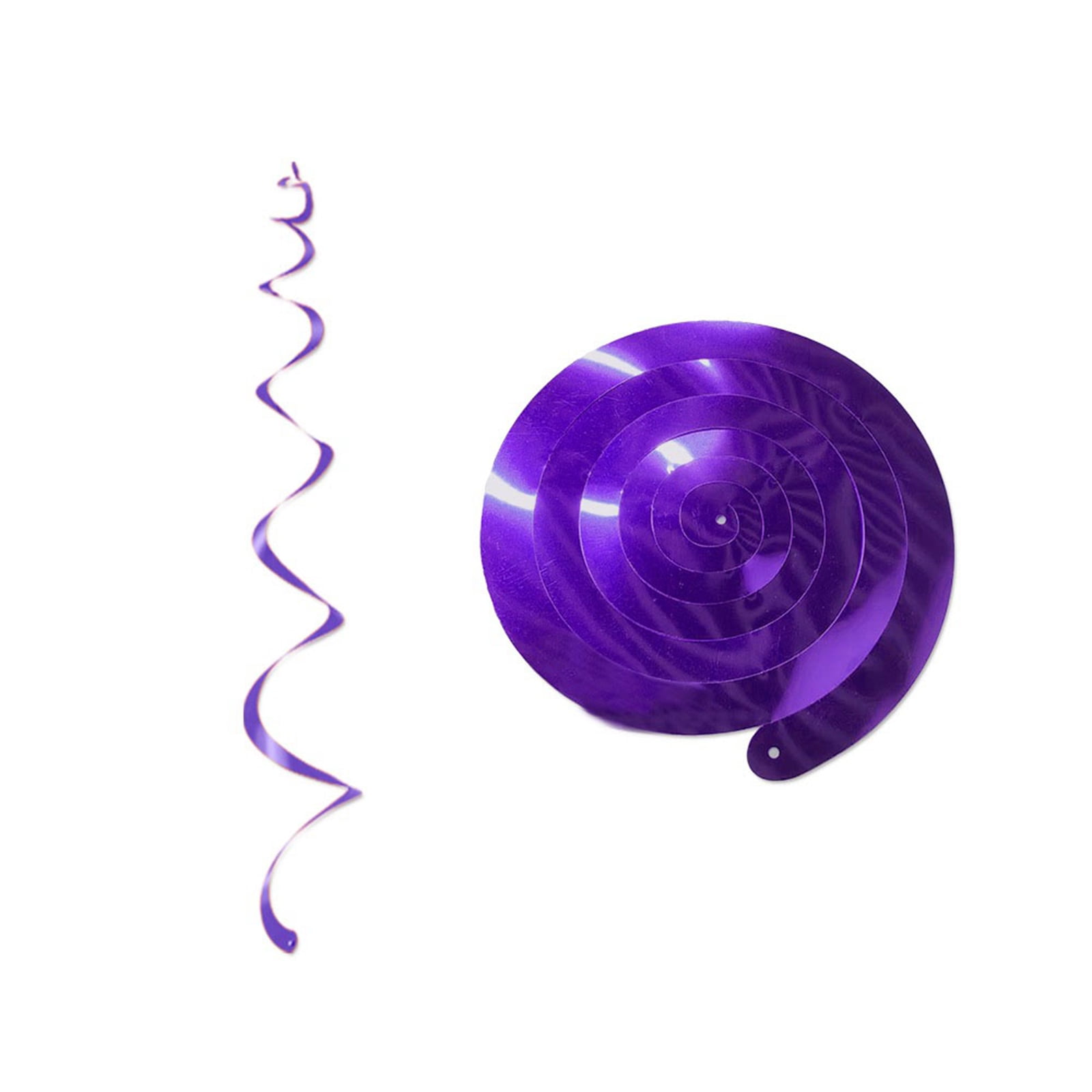 Deep Purple Pvc Single Spiral Party Hanging Decorations, Ornament For ...