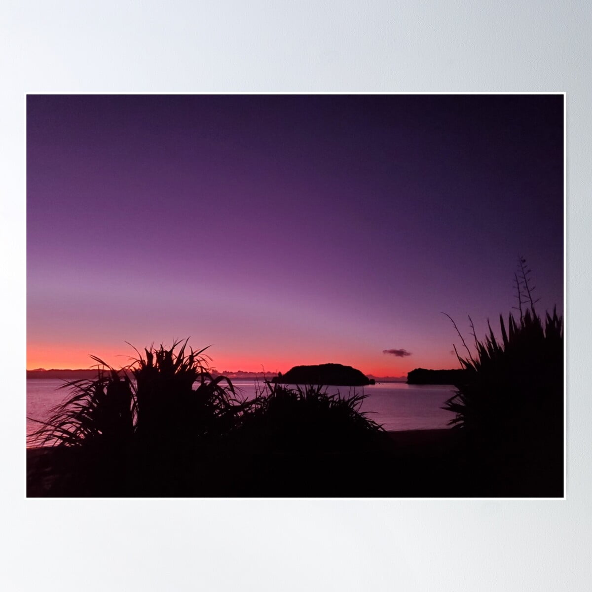 Deep Purple Sunset - 'Afterglow' Effect Caused By The Recent Tongan ...