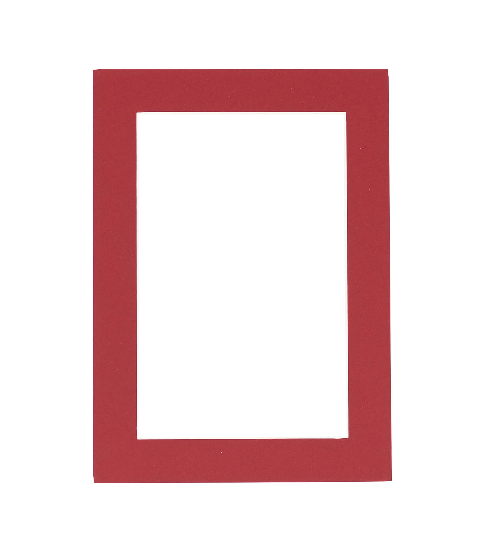 Deep Red Acid Free 8x10 Picture Frame Mats with White Core Bevel Cut ...