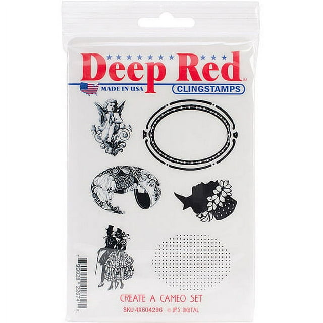 Deep Red Cling Stamp Set - Walmart.com