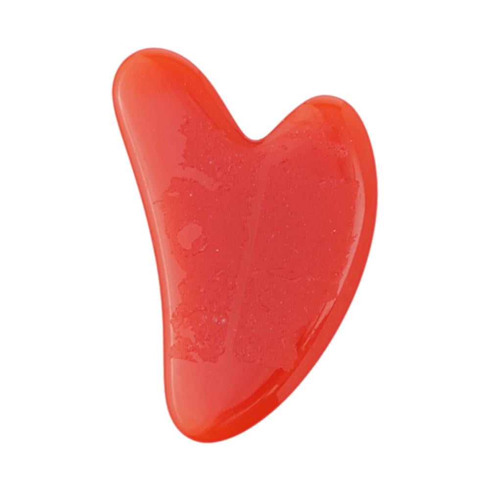 Deep Red Heart-Shaped Resin Beeswax Heart-Shaped Scraping Beauty Salon ...