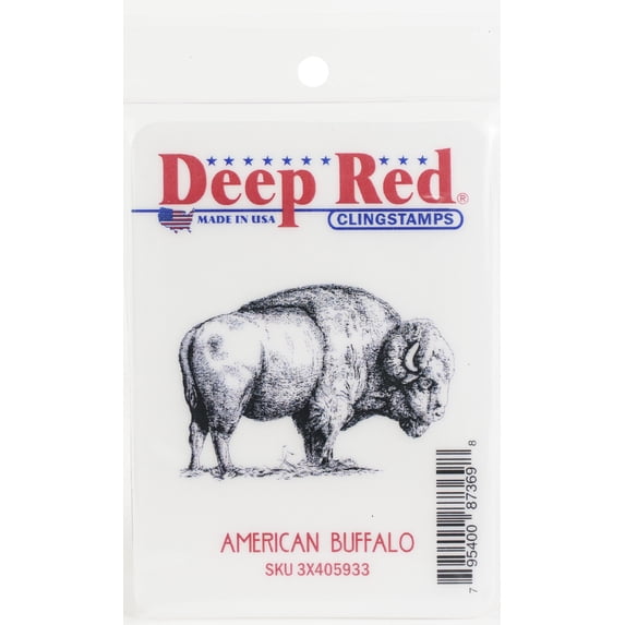 Deep Red Stamps American Buffalo - Walmart.com