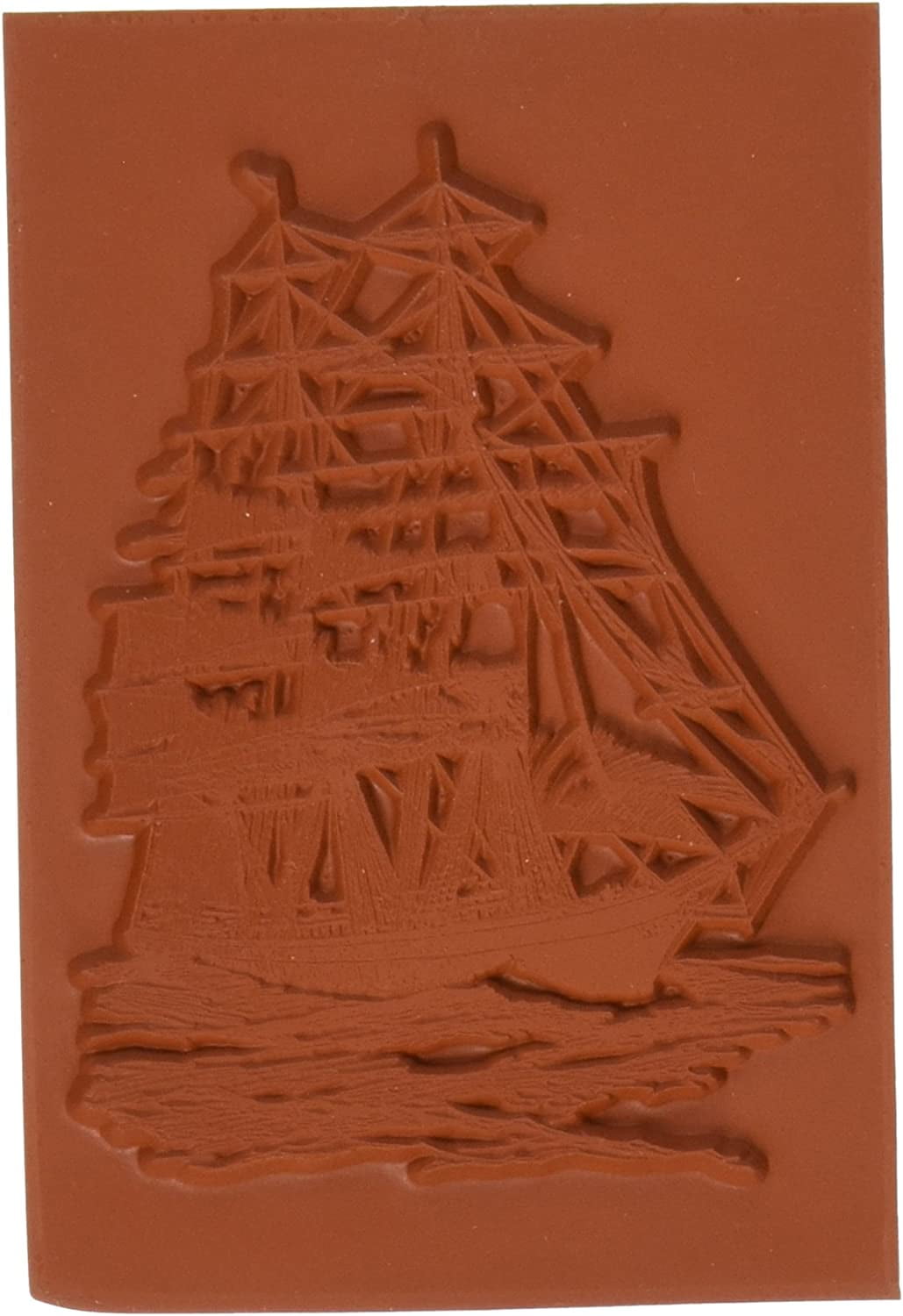 Deep Red Stamps Clipper Ship Rubber Cling Stamp 2.1 x 3 inches ...