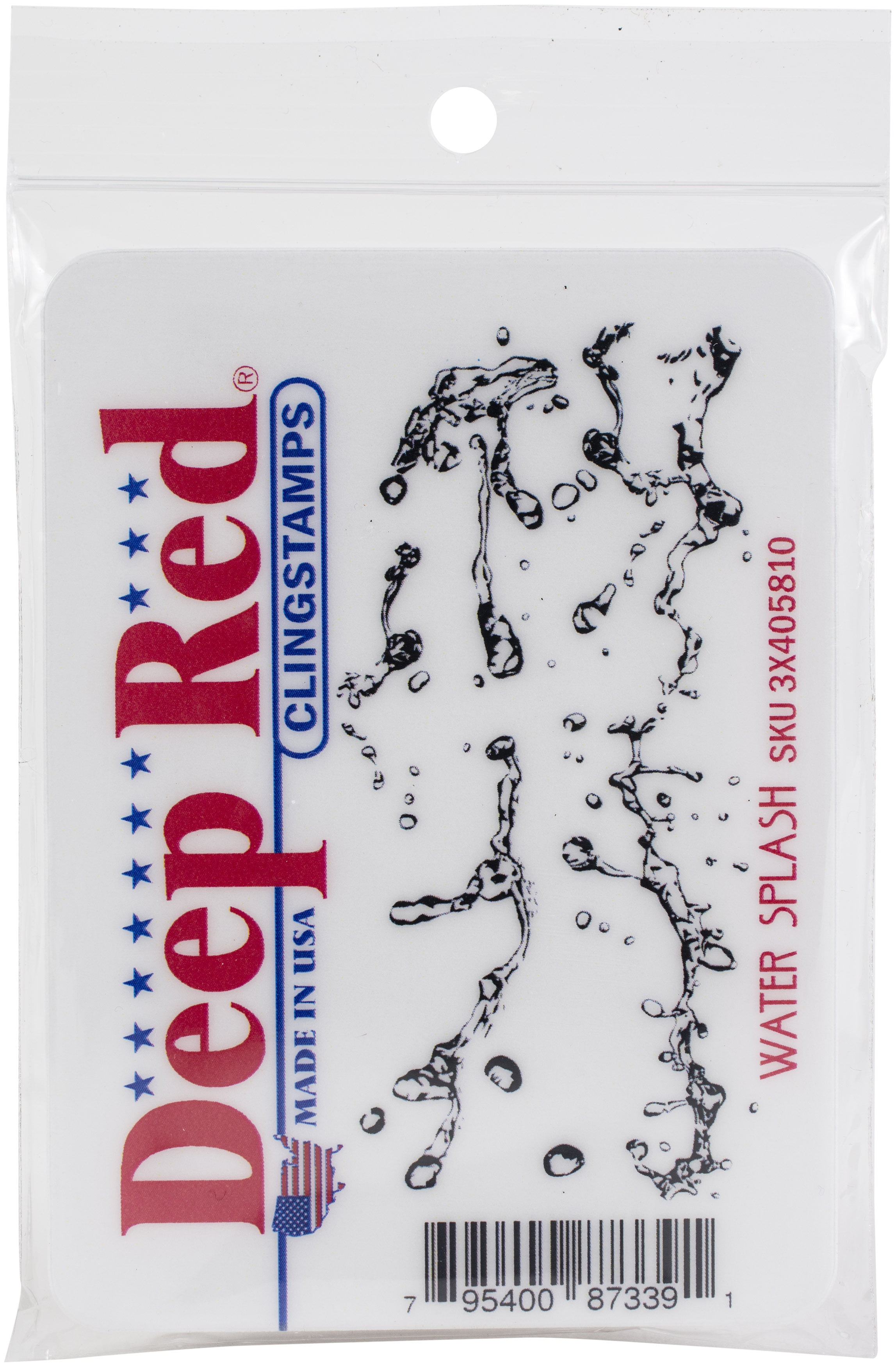 Deep Red Stamps Water Splash - Walmart.com