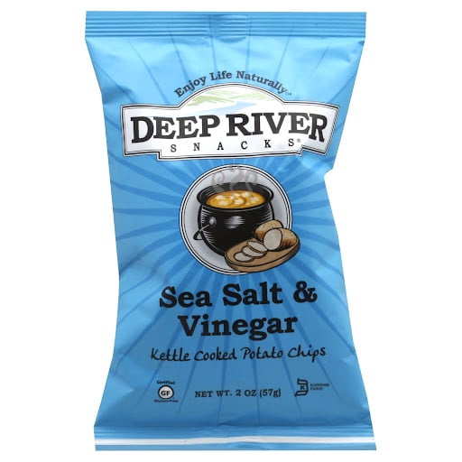 Deep River Snacks Kettle Cooked Sea Salt & Vinegar Potato Chips 2 Oz ...