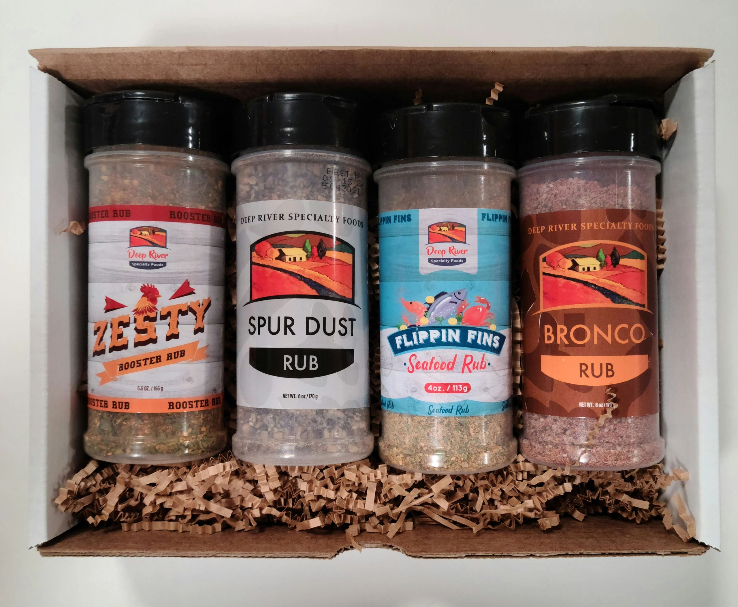 Deep River Specialty Foods 4-Pack Rub Box - Walmart.com