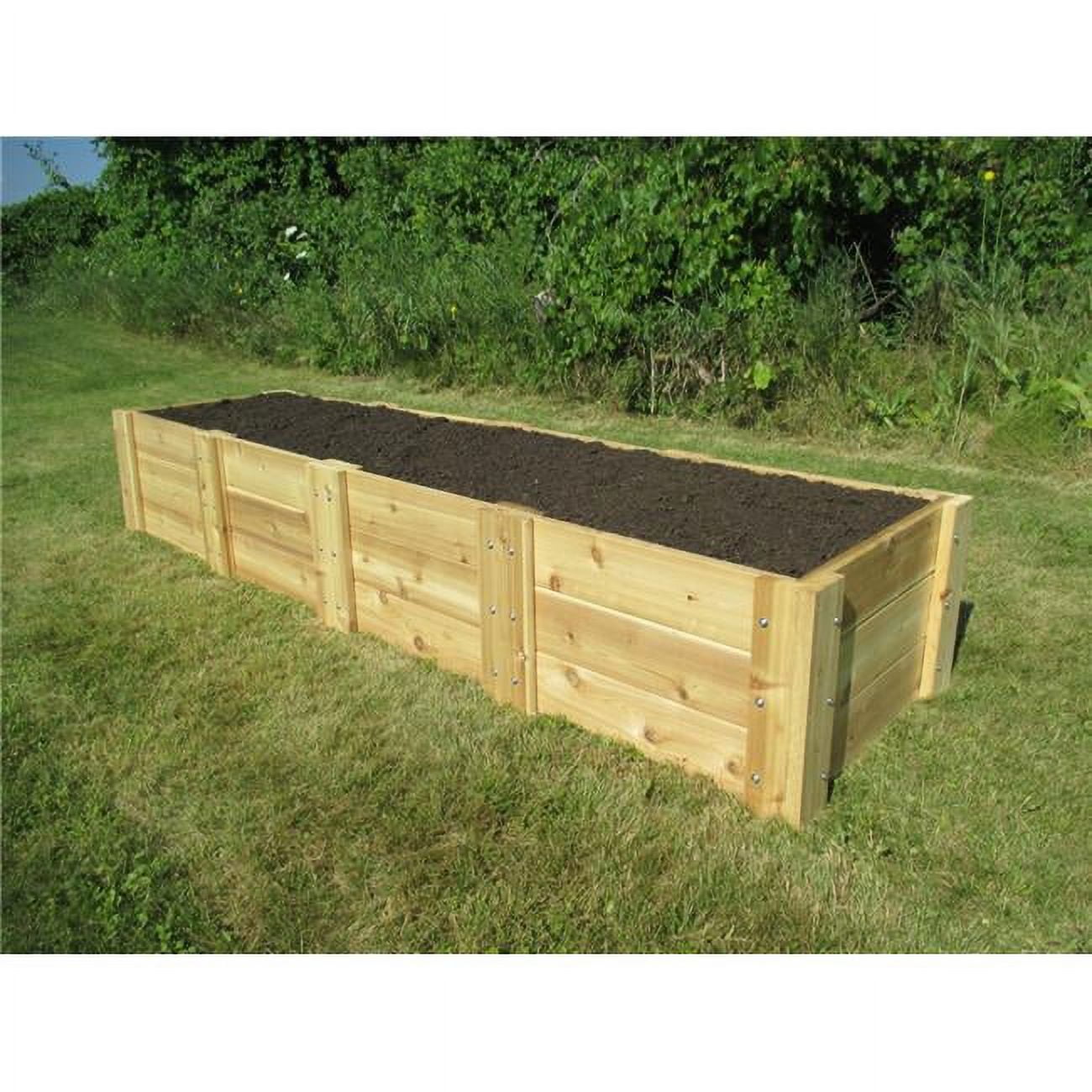 Deep Root Cedar Raised Garden Bed, 2 ft. x 8 ft. x 16.5 in. - Walmart.com