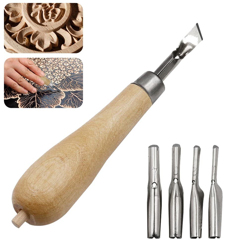 Deep Round Carving Chisel Engraving Tool Wood Carving Woodworking Hand ...