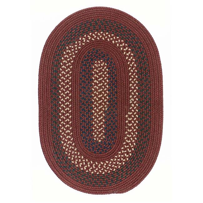 Deep Russet 8 ft. x 11 ft. Rug - Oval - 100% Naturalized Polypropylene ...