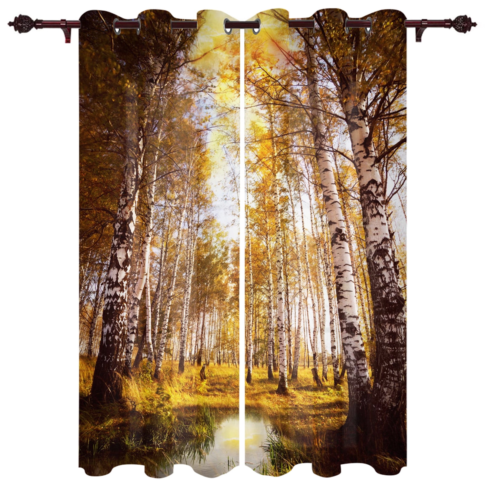 Deep Sea Aurora Fairy Tale Kitchen Curtain Kids Bedroom Living Room ...