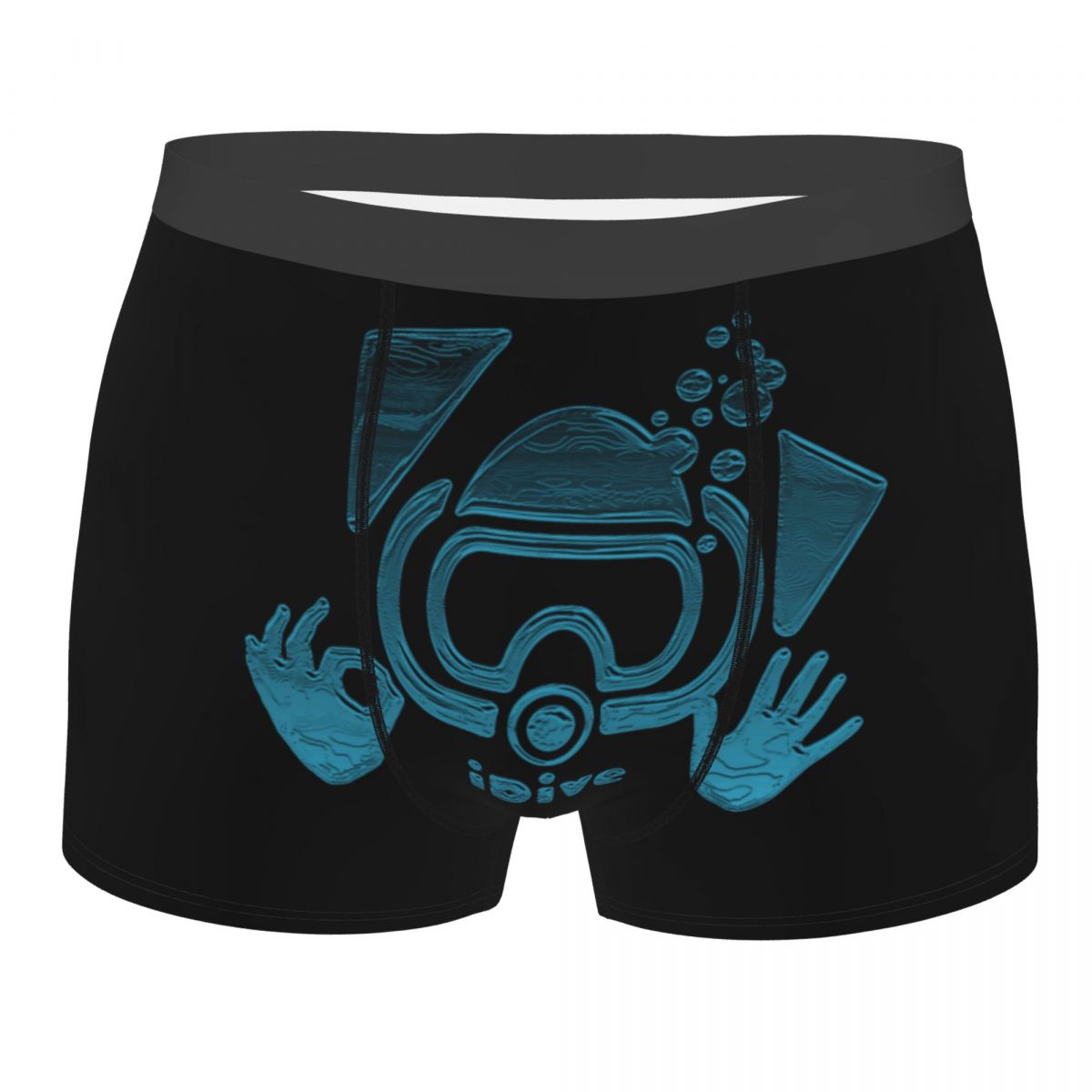 Deep Sea Caveran Diver Underwear Men Sexy Printed Custom Dive Explore ...