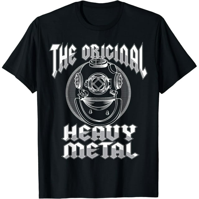 Deep Sea Diving Helmet Original Heavy Metal Underwater Diver T-Shirt ...